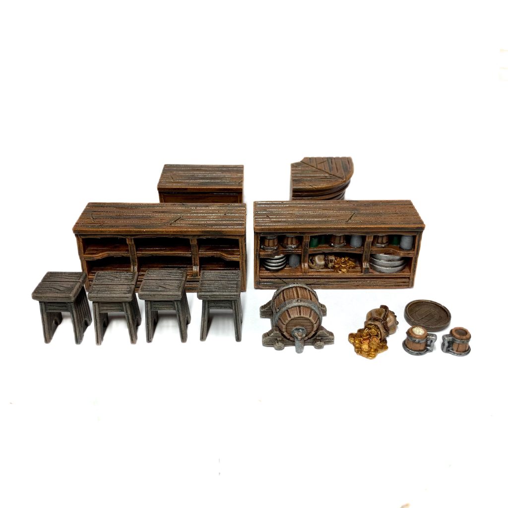 Tavern Bar Set 1 - Walker Minis & Scenics